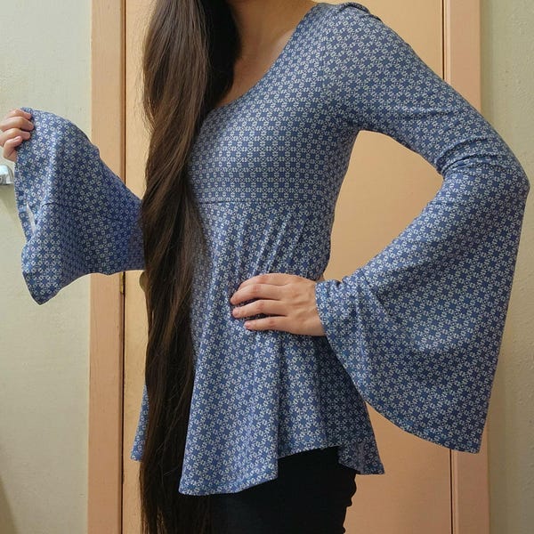 Fit & Flare Flowy Sleeve Midi Dress - WILD HEART // Women’s Boho Style ...