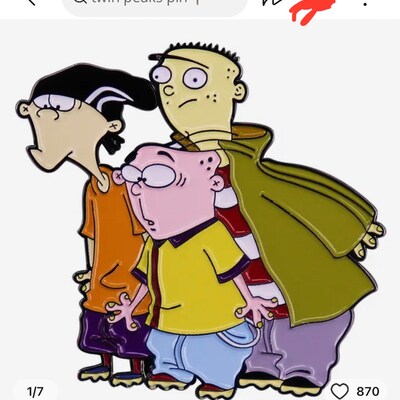 Ed Edd N Eddy Pin Pin Pins Badge Gift Jewellery Accessory Gift for ...