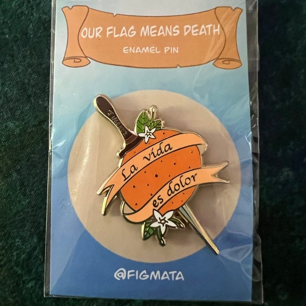 Our Flag Means Death Jim Life is Pain Hard Enamel Pin - Etsy