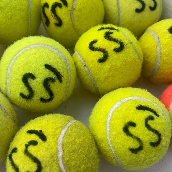 Personalised Tennis Ball Stencil With Usage Indicator - Etsy