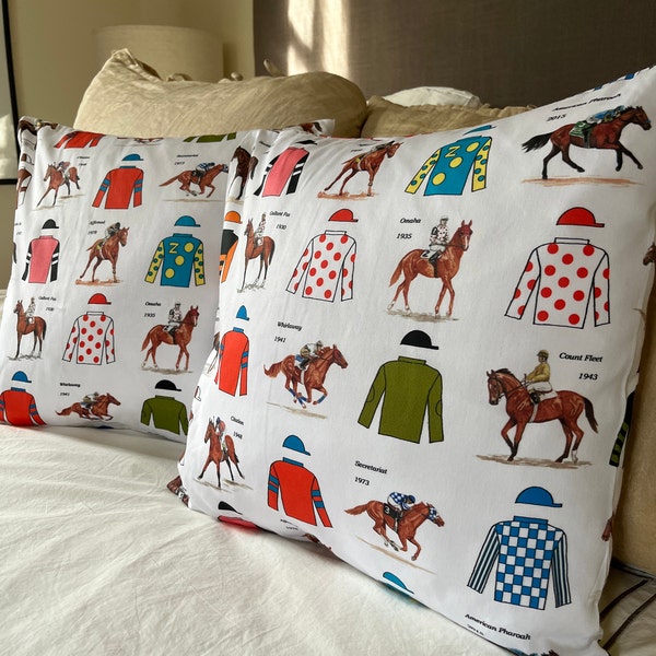 Horse Racing Silks Fabric - American Triple Crown Winners by Leroyj ...