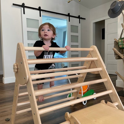 Climbing Furniture Woodandhearts Set of Three Items Climbing Triangle ...