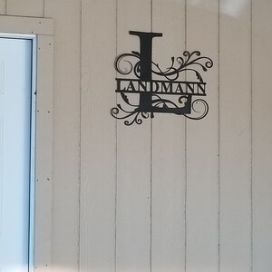 Last Name Metal Sign Family Name Sign Personalized Metal | Etsy