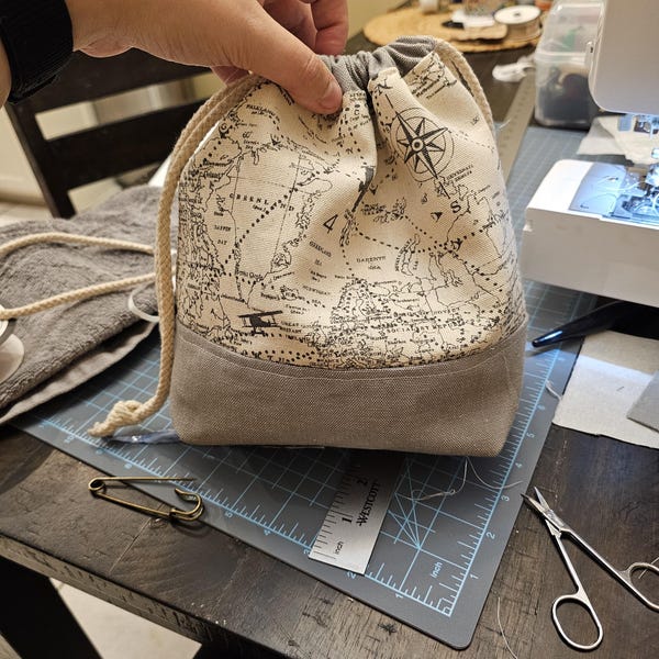 Drawstring Pouch Sewing Pattern: Project & Storage Bag (PDF Download) - Etsy