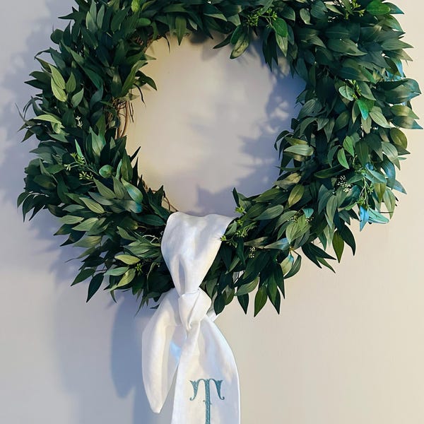 Extra Large Everyday Greenery Wreath, Wedding XL Wreath, Church Door ...
