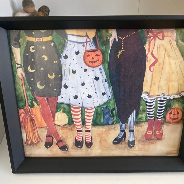 Halloween Witch Art Print: Spooky Witches Decor (digital Download 8x10 ...