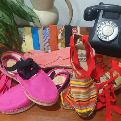 Espadrilles High Wedge Rope Soles Made in Spain Make Your - Etsy