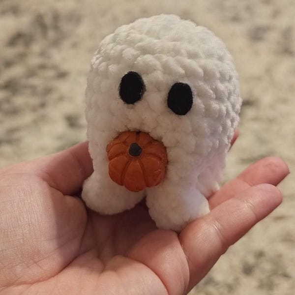 PATTERN: Low Sew Plush Ghasper the Sheet Ghost - Crochet Ghost With ...