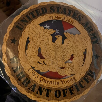 Custom 12 Wood US Army Sergeant Major Rank FREE - Etsy