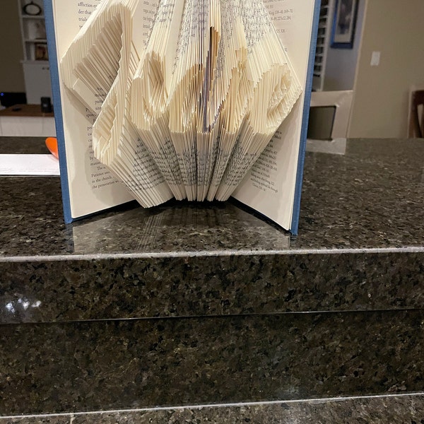 Custom Pattern for a Folded Book Design, Folded Book Art Custom Pattern ...