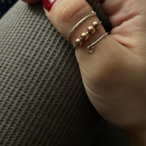 Fidget Ring, Anxiety Ring, Skin Picking Ring, Skin Picking Device ...