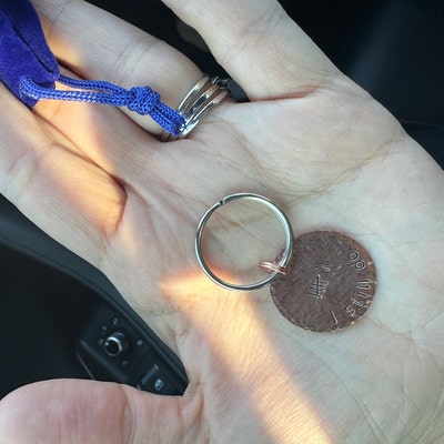 Gold Scrabble Necklace Personalized Square Necklace Hand Stamped ...