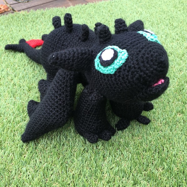 Toothless Dragon (night Fury) Pattern in PDF - Etsy
