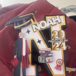 Graduation 3D Letter, Graduation 2024 Decorations, Graduation ...