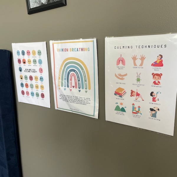 Rainbow Breathing, Deep Breathing, Grounding, Calm Down Strategies ...
