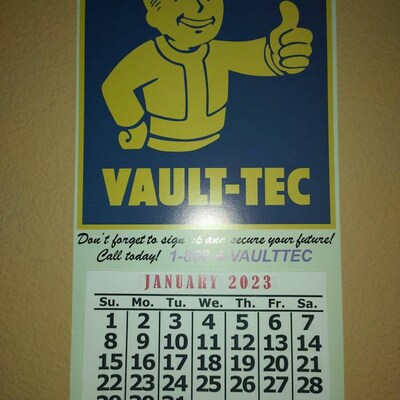 Un-official Handmade Fallout 12 Month Calendar for 2024 - Etsy