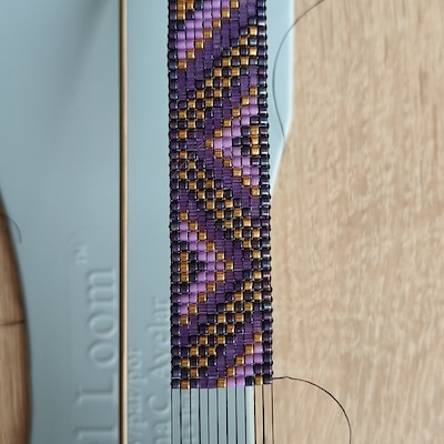 Emerald Elegant Geometric Miyuki Loom Bracelet Pattern, Loom Bead ...