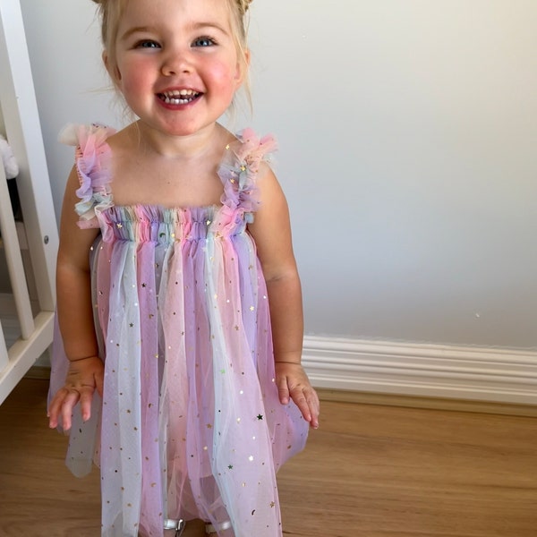 Pink Daisy Dress, Daisy Theme, Tulle Dress, Cake Smash, First Birthday ...