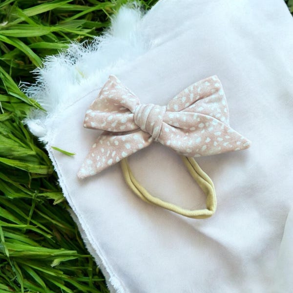 Candy Pink - Set of 3 - Bow Strips - 3-4" Bows - Double Gauze - DIY ...