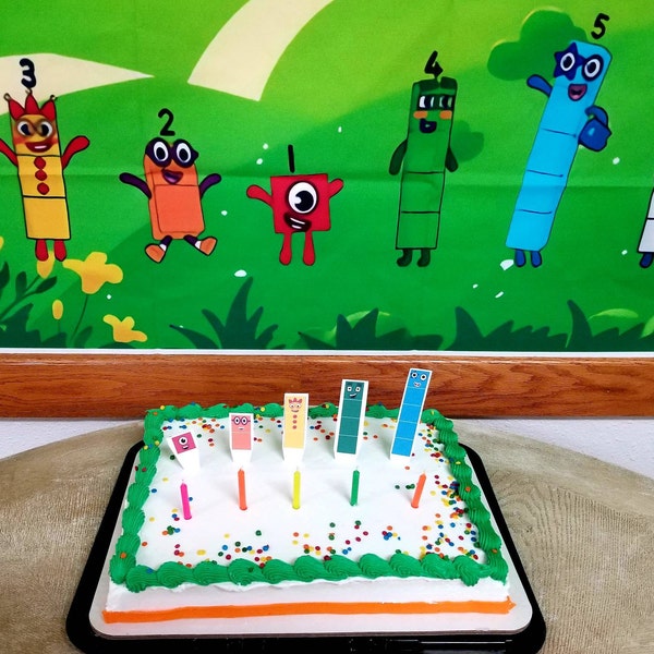 Numberblocks Face Stickers (1-10) for 2cm Mathlinkcube/blocks- A4 ...