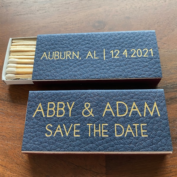 Personalized Candle Matches, Custom Wedding Matchboxes, Wedding Favor ...