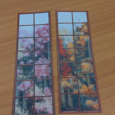 Rainy Autumn Window Bookmark - Etsy
