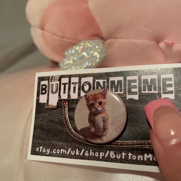 El Gato Meme One Inch Button Badge - Etsy Canada