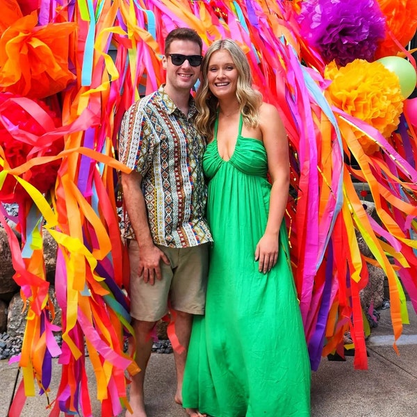 Fiesta Backdrop, Fiesta Decorations, Streamer Backdrop, Fringe Backdrop ...