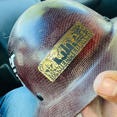 Hard Hat Name Tag Custom Personalized Hard Hat Name Plate - Etsy