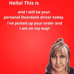 Doordash Animated Text Delivery Message Custom GIF Animated - Etsy