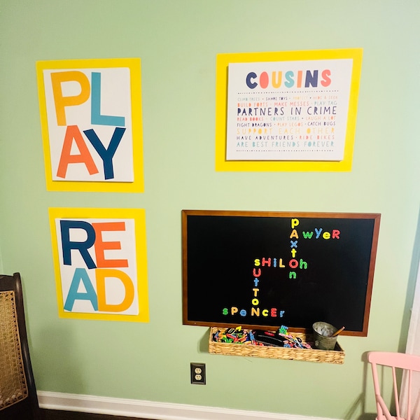 Positive Affirmations Wall Art, Girl Printable Wall Art, Playroom Decor ...