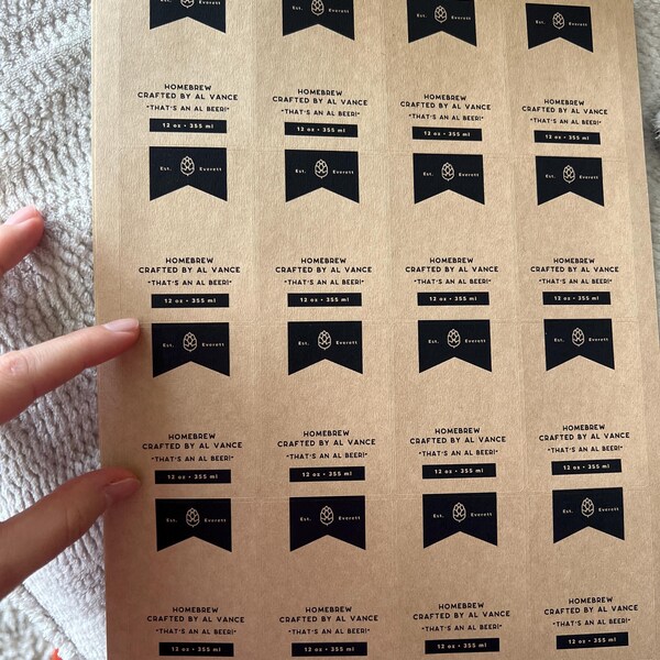 Clean-modern Laundry Room Essentials Labels Water and Oil Resistant ...