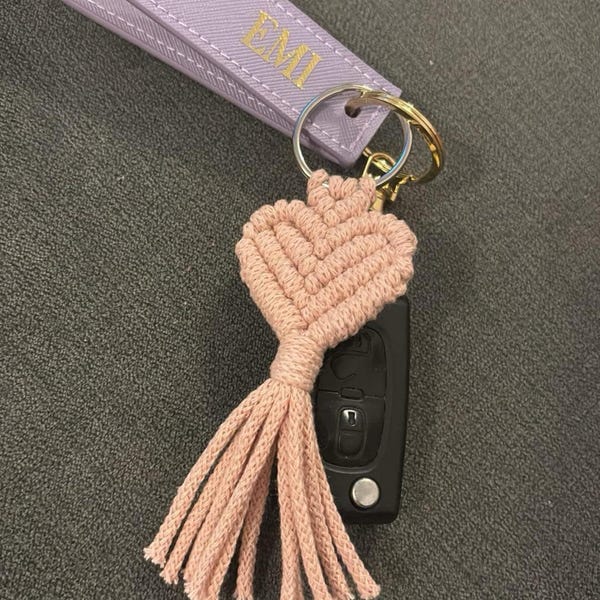 Personalised Wristlet Keyring Personalised Gift Keychain Initials New ...