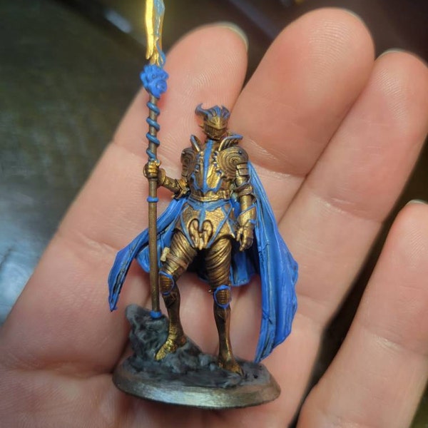 Elf Pinup Female Fighter Polearm Master Gladiator PC or NPC 28mm, 32mm ...