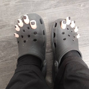 Realistic Toes Charm Set of 10 or 5 for Crocs Hilarious Toe Charms for ...