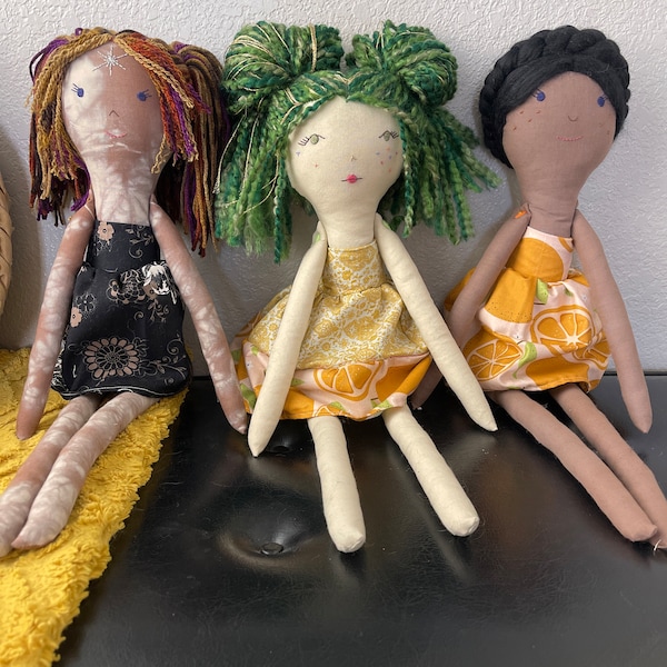 Fairy Rag Doll Sewing Pattern: 21" Heirloom Cloth Doll (PDF Digital ...