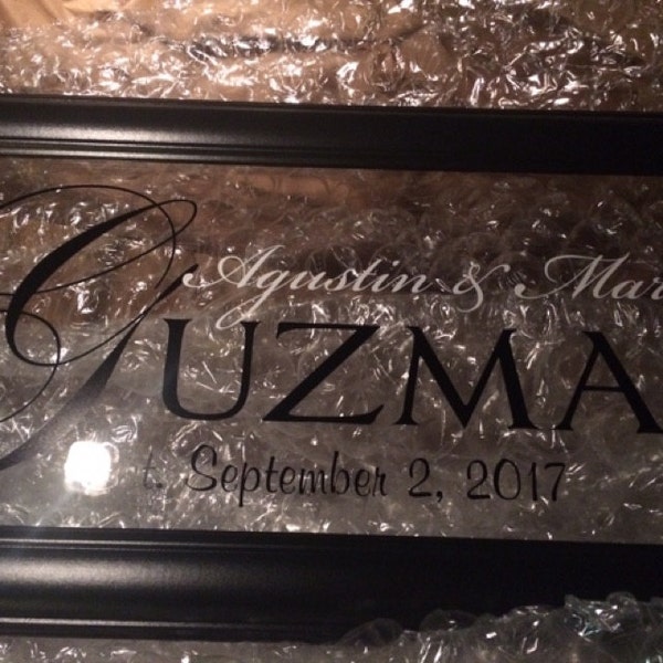Personalized Acrylic Family Name Sign With Established Date 11x21 - Etsy