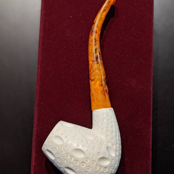 Zauberer Meerschaum Pfeife, handgeschnitzt, handgeschnitzte Pfeife, die ...