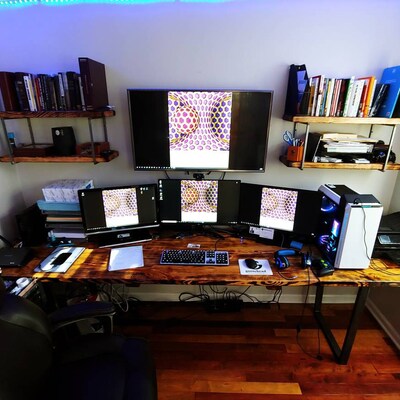 Square Shelf Bracket Set Two 2 Handmade Industrial Square Steel ...