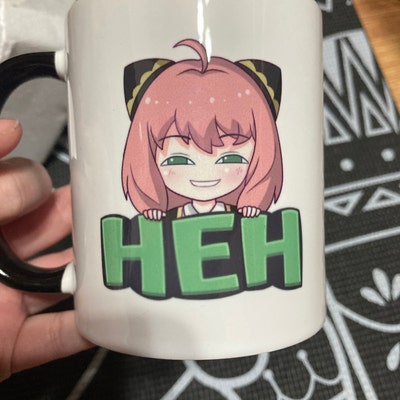 Smug Anya Heh Peeker Mug / Anime Accent Coffee Mug 11oz / Spy Anime Mug ...