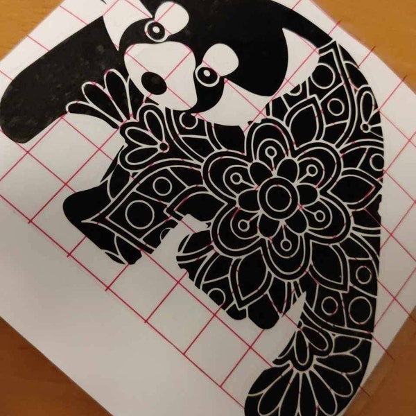 Red Panda Bear Floral Mandala SVG DXF Png Jpg Eps, Digital Download ...