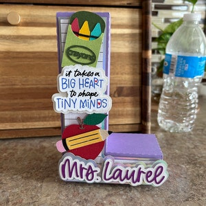 Teacher Gifts 3D Letter Personalized Teacher Gifts Teacher Appreciation ...