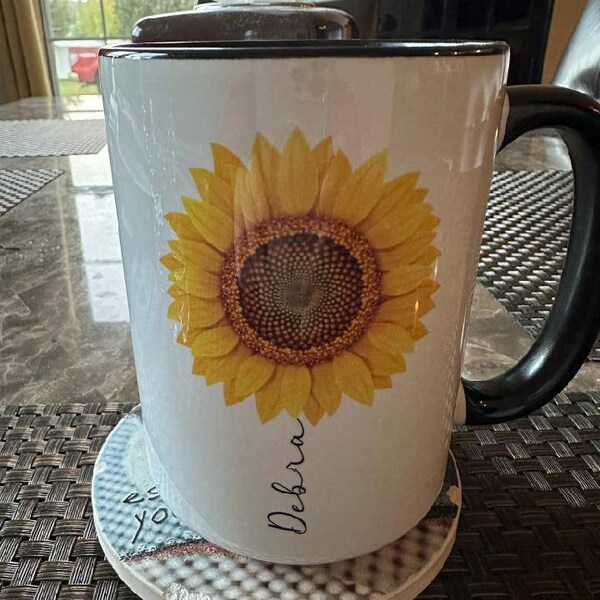 Sunflower Mug, Sunflower Gifts, Sunflower Cup, Sunflower Coffee Mug ...