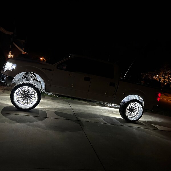 Quad Row Wheel Lights- LED Pure White Wheel Lights for Trucks and Cars ...