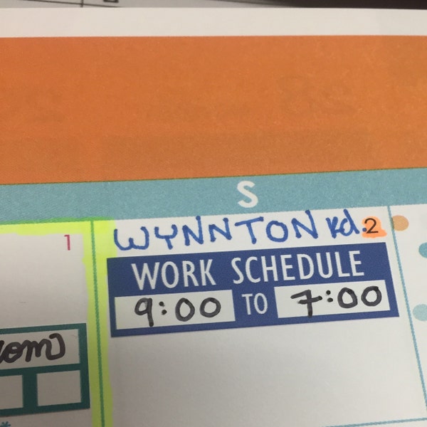 Planner Stickers Work Schedule Stickers - Etsy
