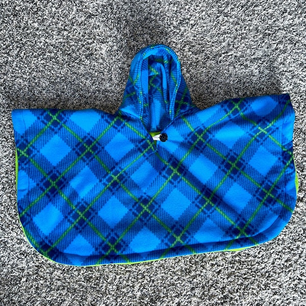 Rectangular Poncho PDF PATTERN + Video Tutorial Diy-carseat Poncho ...