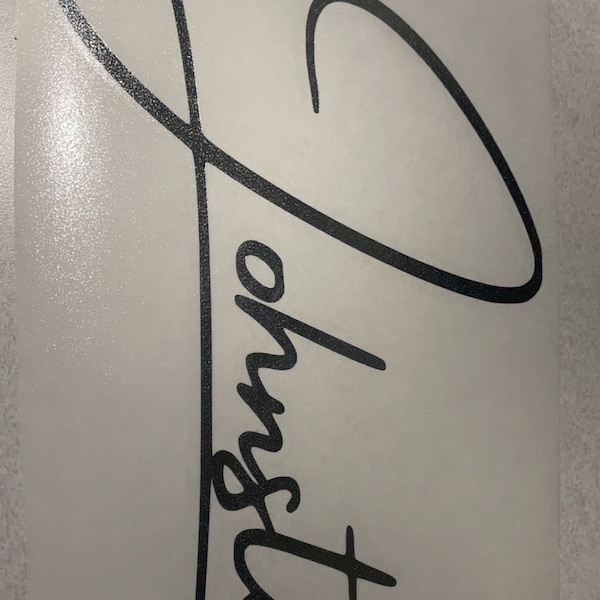 Custom Name Signature Banner- Car & Truck Decal Sticker - Etsy