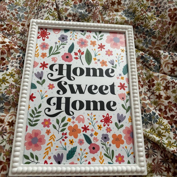 Colourful Kitchen Print // Kitchen Wall Decor, Kitchen Illustration ...