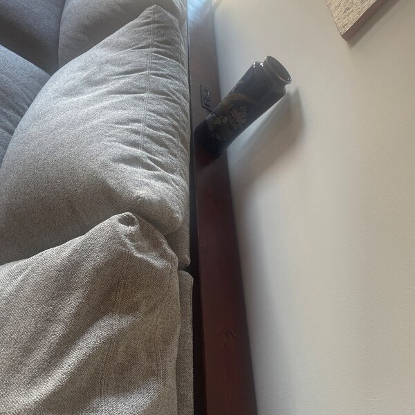 Powered Wood Console Table 5 Inches Deep | Behind the Sofa Table With ...