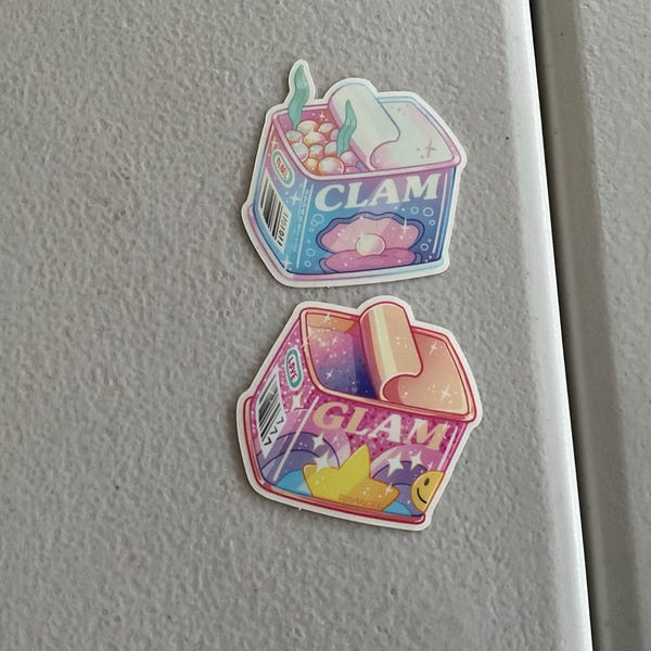 SPAM Stickers - Clam - Glam - Weird Food - Mimic - Pastel Aesthetic ...